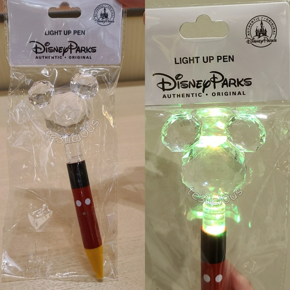 Disney | Office | Disney Parks Mickey Mouse Light Up Pen | Poshmark